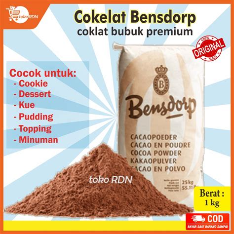 Jual Coklat Bubuk Bensdorp 1kg Cokelat Cocoa Powder Original Bensdorp Cocoa Powder Shopee