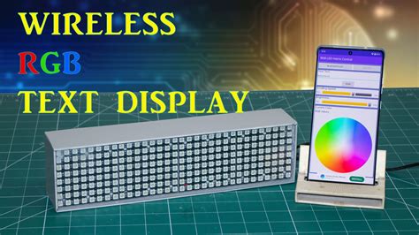How To Make Wireless RGB LED Matrix Text Display Roboman