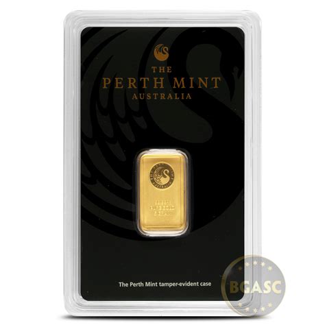 5 Gram Perth Mint Gold Bar New W Assay L Bgasc™