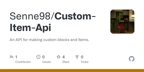 Github Senne98custom Item Api An Api For Making Custom Blocks And