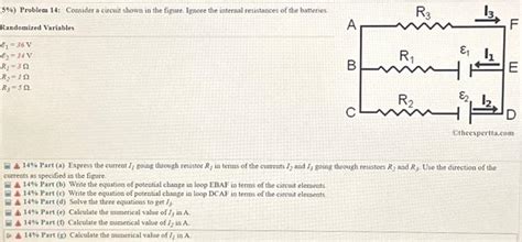 Solved 5 Problem 14 Consider A Circuit Shown In The