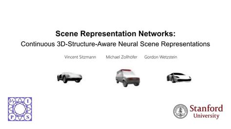 Scene Representation Networks Continuous 3d Structure Aware Neural Scene Representations