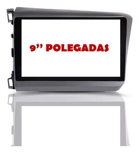Moldura 2din Multimídia 9 Polegadas Honda Civic 2012 À 2016 Parcelamento Sem Juros
