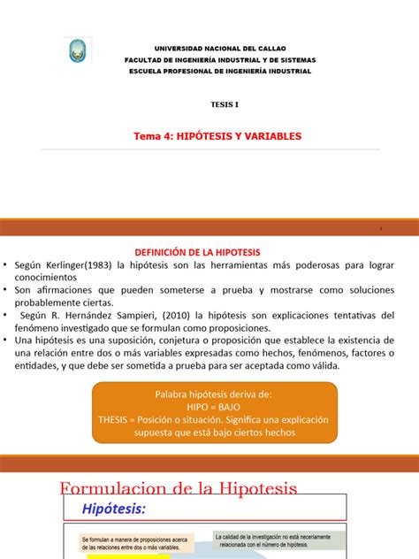 Capitulo Iv Hipotesis Y Variables Pdf Hipótesis Razonamiento