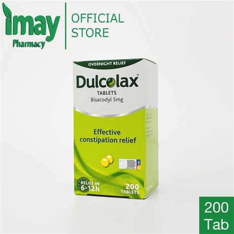Dulcolax 5mg Tablets 200s20 Tablets X 10 Strips Lazada