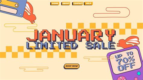 1월 슈퍼 세일 디자인 포스터 프리미엄 벡터