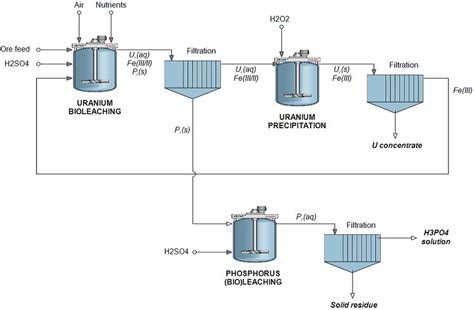 Proposed Flowsheet Of The Sequential Bioleaching Of Phosphorus And