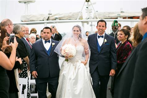 Bride Escorted By Father And Stepdad
