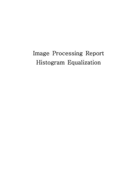 image processing histogram equalization pdf