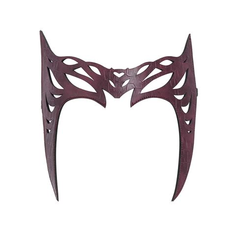 Deifor Long Wavy Brown Wig With Scarlet Props Accessories Makeup For Witch Halloween