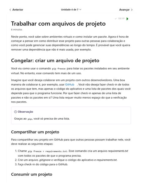 8 trabalhar com arquivos de projeto training microsoft learn pdf