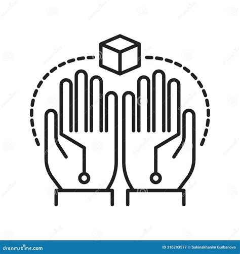 Shared Digital World, Metaverse Development Thin Line Icon. Virtual Monitor or Hologram. Pixel ...