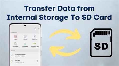 how transfer files from internal storage to sd card on android youtube