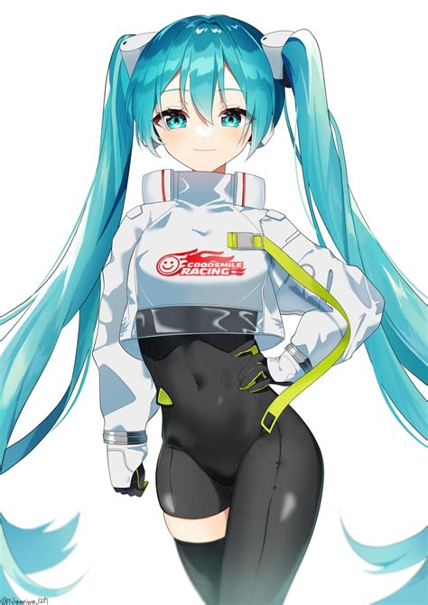 Hatsune Miku And Racing Miku Vocaloid Drawn By Niwa Niwaniwa Danbooru