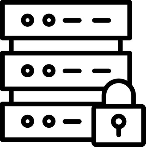 Database Security Vector Icon 21091436 Vector Art At Vecteezy