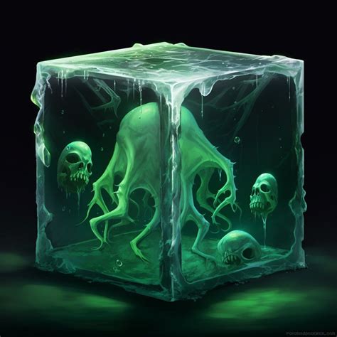 A Gelatinous Cube Gelatinous Cube Dungeons And Dragons Creature Design