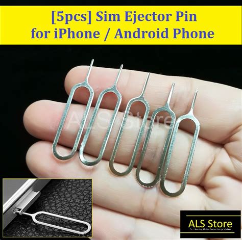 [5pcs] Sim Card Tray Ejector Pin Sim Card Ejector Tools Suitable For Iphone Ipad Android