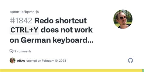 Redo Shortcut `ctrly` Does Not Work On German Keyboard Layout · Issue 1842 · Bpmn Iobpmn Js