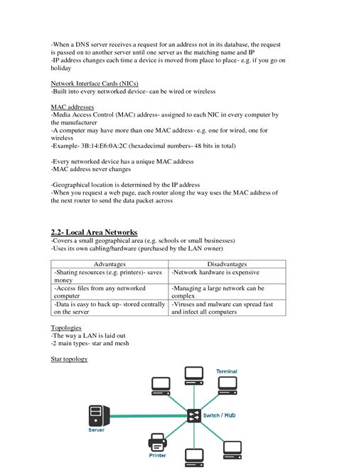 Solution Ocr Gcse Computer Science Unit 2 Networks Notes Paper 1