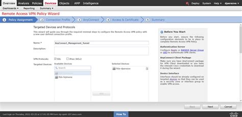 Configure Secure Client Vpn Management Tunnel On Secure Firewall Cisco