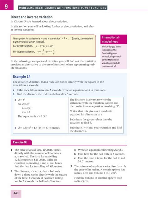 Direct And Inverse Variation Download Free Pdf Function Mathematics Equations