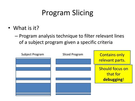 PPT Program Slicing And Debugging PowerPoint Presentation Free Download ID 2536010