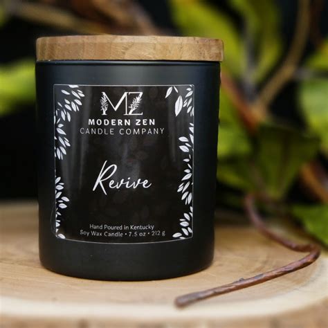 Revive Candle Refreshing Lemon Verbena And Musk Scent Renew Your Space Modern Zen Candle Company