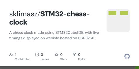 github sklimasz stm32 chess clock a chess clock made using stm32cubeide with live timings