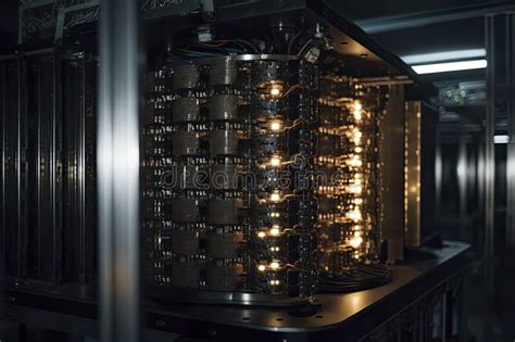 Quantum Super Computer Generative Ai Illustration Stock Illustration Illustration Of