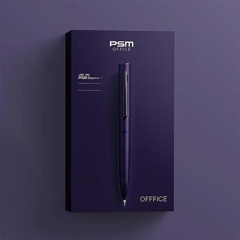 The Pen Set Packaging Design Is Sleek And Modern With Depth Premium