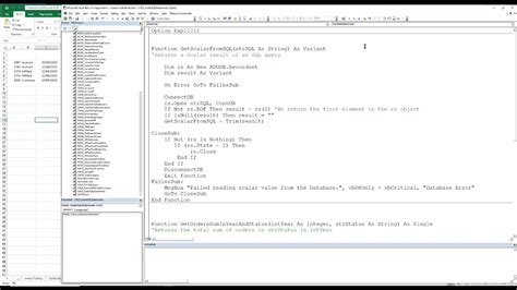 Scalar Sql Statements Youtube