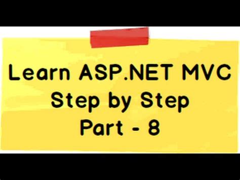 ASP NET MVC Model View Controller MVC Step By Step Part YouTube