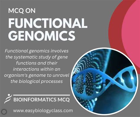 MCQ On Functional Genomics EasyBiologyClass