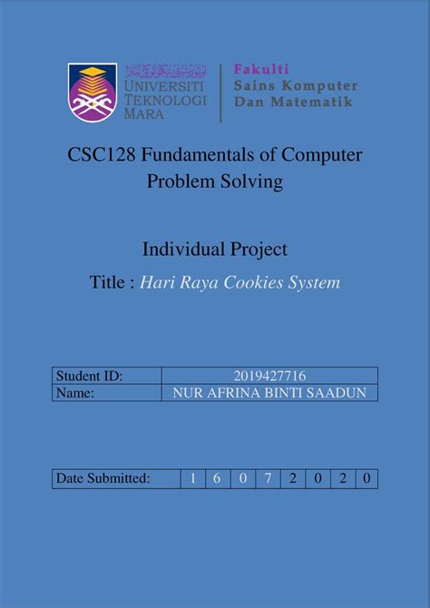 Fakulti Sains Komputer Dan Matematik Peter Gill