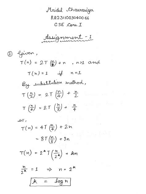 Daa Assignment 1 Pdf