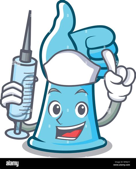 Nurse Rubber Gloves Character Cartoon Stock Vector Image Art Alamy