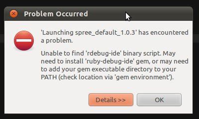 Can T Get Rails Debug To Work In Aptana 3 In Ubuntu Stack Overflow