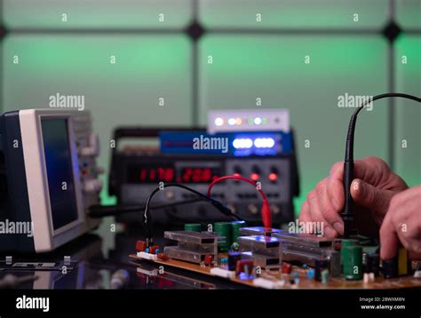 Debugging Electronics Device Pcb Witch Microcontroller In Electronics
