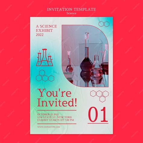 Free Psd Science Convention Invitation Template