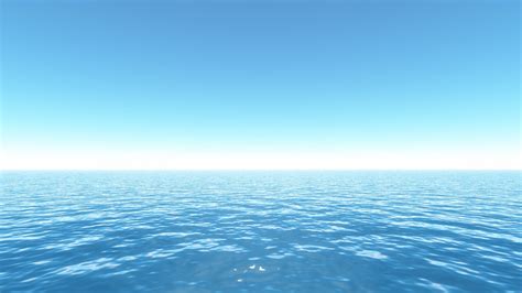 CG雲一つない青空と海背景画像 ocean