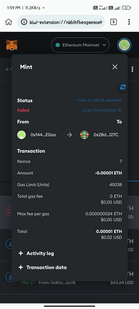Failed Transaction Only On Eth Sending And Receiving Tokens Metamask
