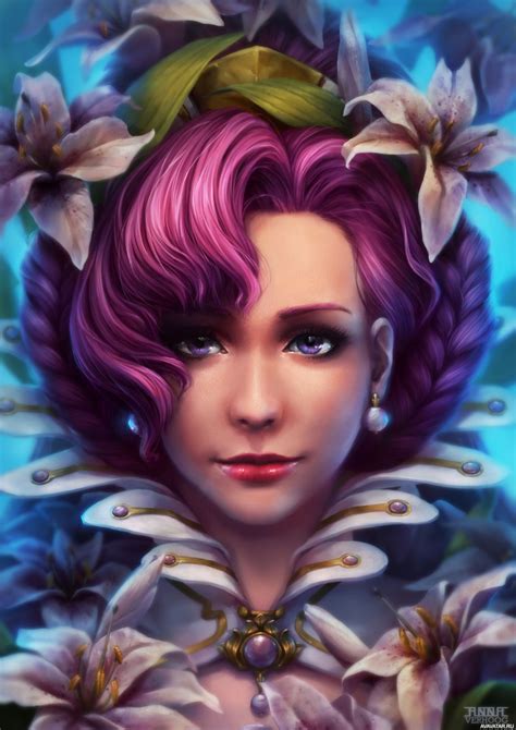 Фиолетовые волосы мечтатель Скачать фото на аву девушки цветы фиолетовые волосы Girl
