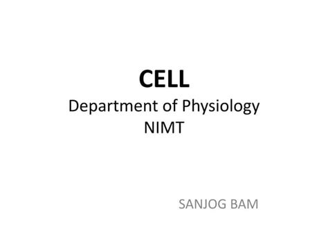 Cell Ppt