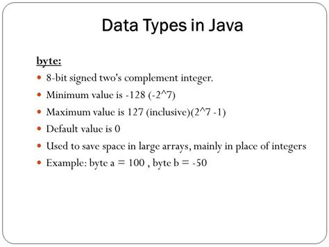 Java Data Types Ppt Video Online Download