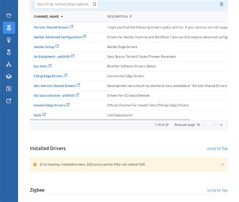 Can T Access Drivers Devices Integrations SmartThings Community