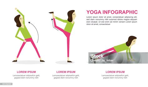 3 요가 포즈의 인포 그래픽 벡터 설계 건강한 생활방식에 대한 스톡 벡터 아트 및 기타 이미지 건강한 생활방식 균형 널판지 자세 Istock