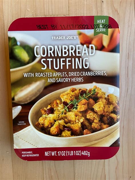 Trader Joes Heat And Serve Cornbread Stuffing Review Club Trader Joes