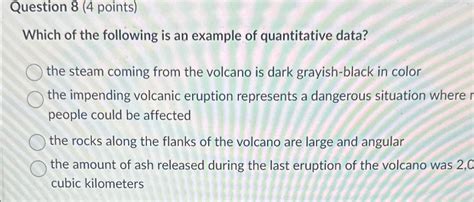 solved question 8 4 ﻿points which of the following is an