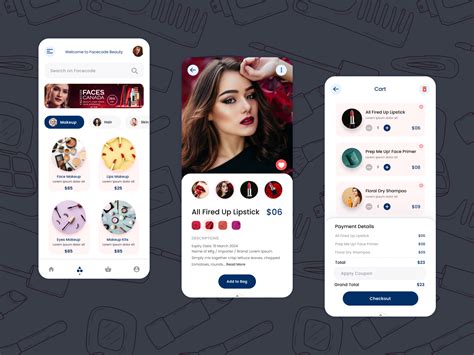 Beauty Products App Ui Design By Codeflash Infotech On Dribbble