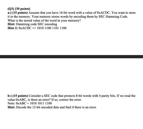 Solved B 15 ﻿points ﻿consider A Sec Code That Protects